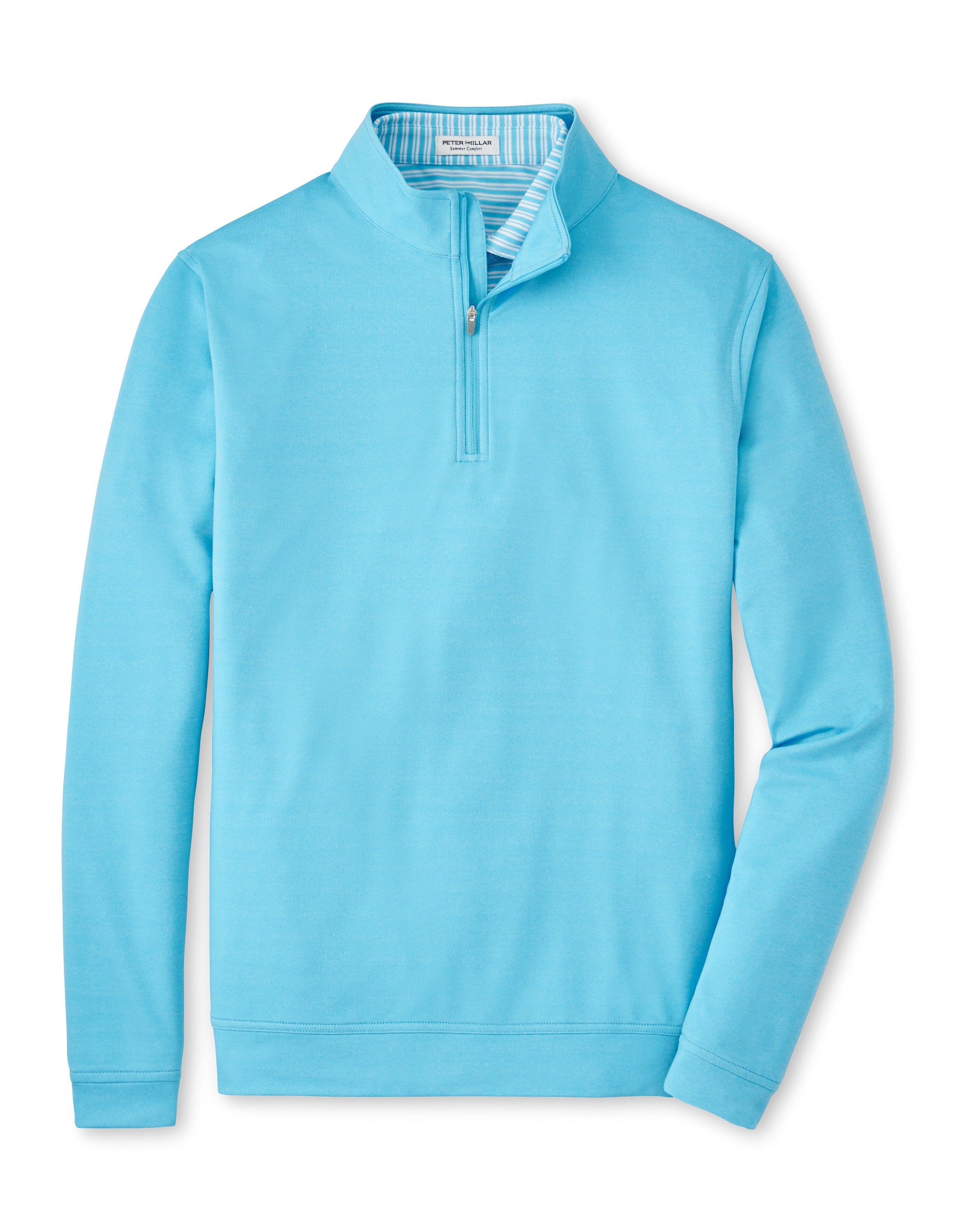 Perth Mélange Performance Quarter-Zip MAYA BLUE – Hampton's